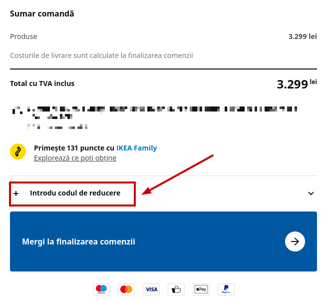 Cod reducere Ikea 250 RON in iun. 2026